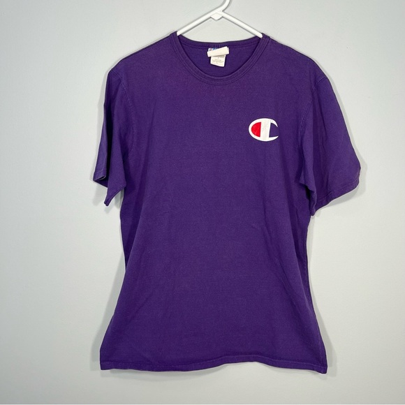 Champion | Shirts | Vintage Champion Shirt Mens Large Purple Logo ...
